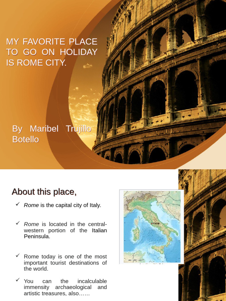 My Favorite Place To Go On Holiday | PDF