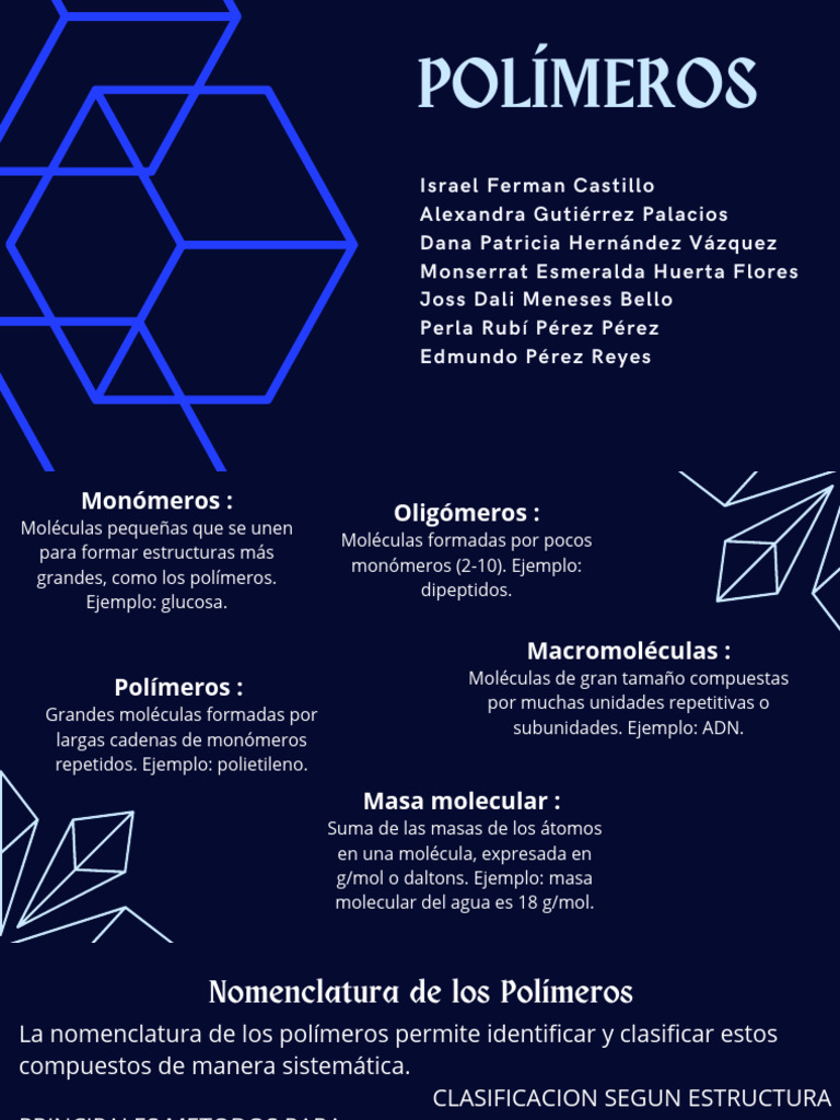 Presentación de Polímeros | PDF | Polímeros | Solubilidad