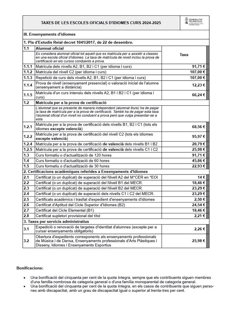 Taxes 24 25 Val | PDF