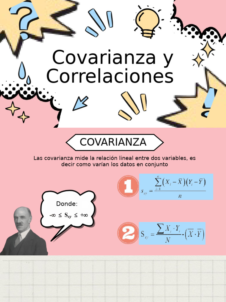 Covarianza y Correlaciones I | PDF | Covarianza | Análisis estadístico