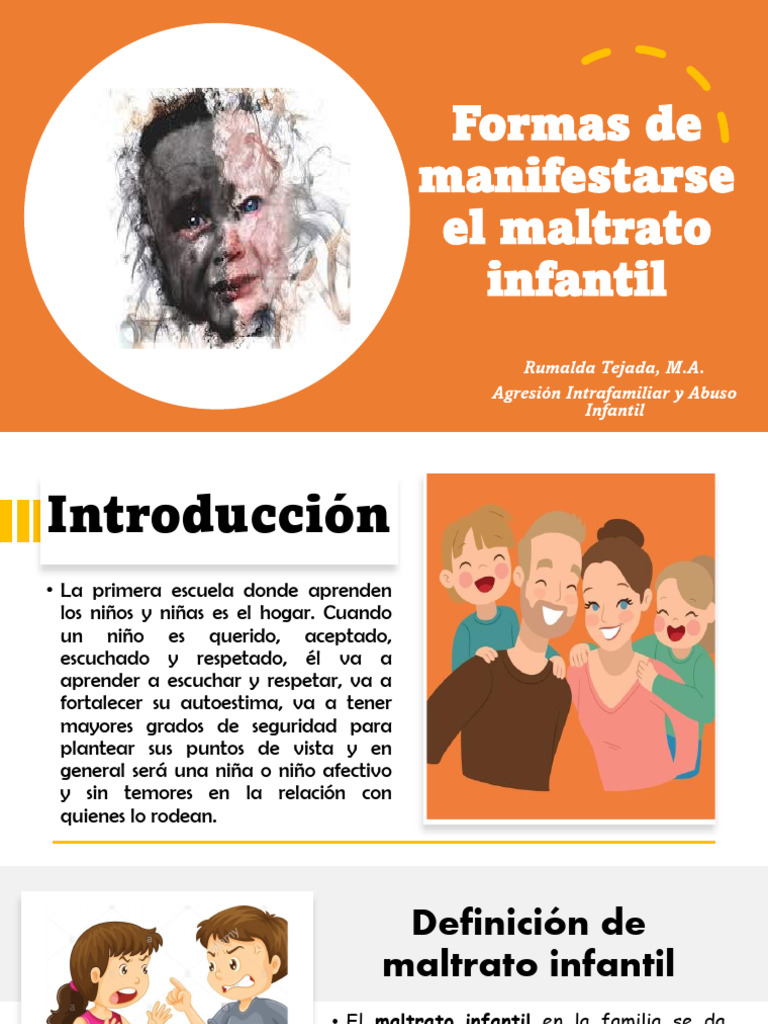 Tipos y formas de maltrato infantil | PDF | Abuso infantil | Abuso sexual