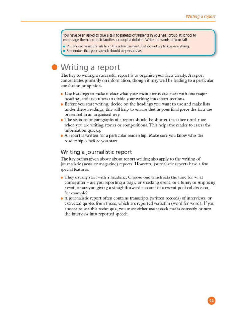 IGCSE- Cambridge CB- Report Writing | PDF