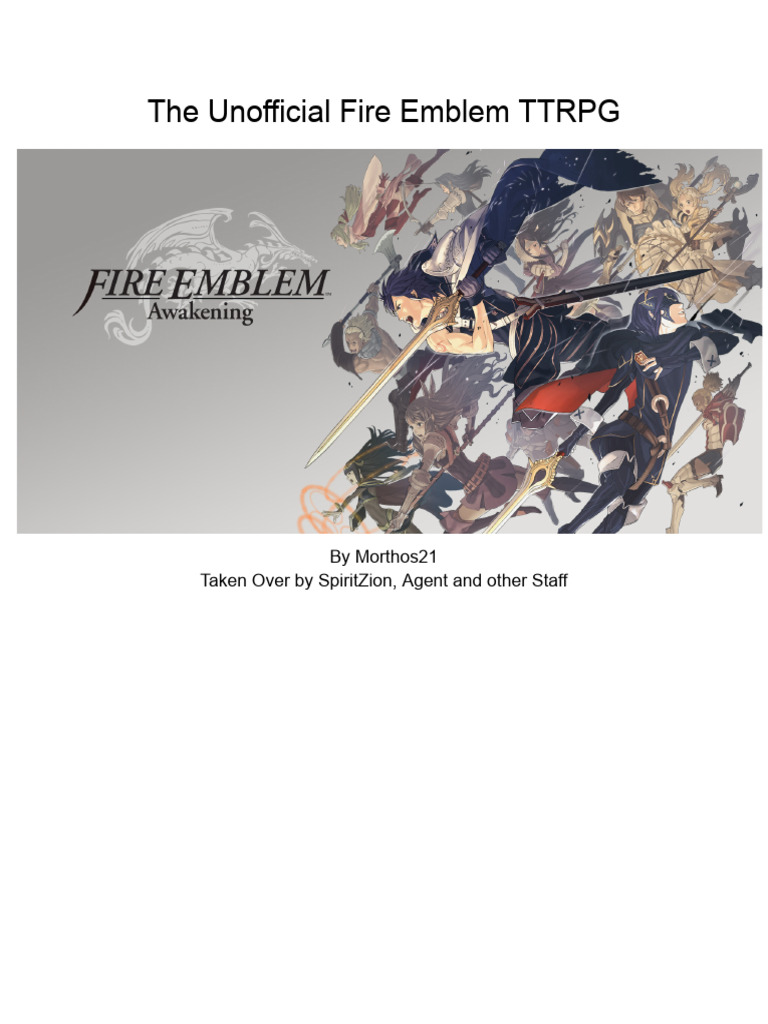 Unofficial Fire Emblem TTRPG V2.4 | PDF
