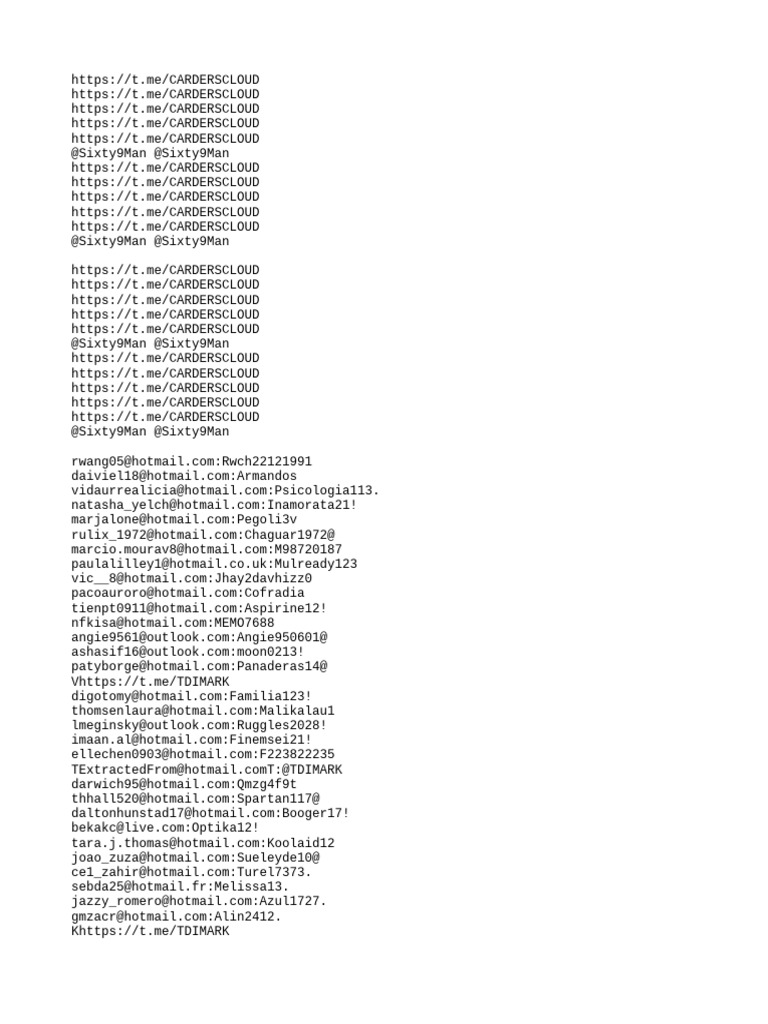 Some Mixed Hotmails by @Sixty9Man | PDF