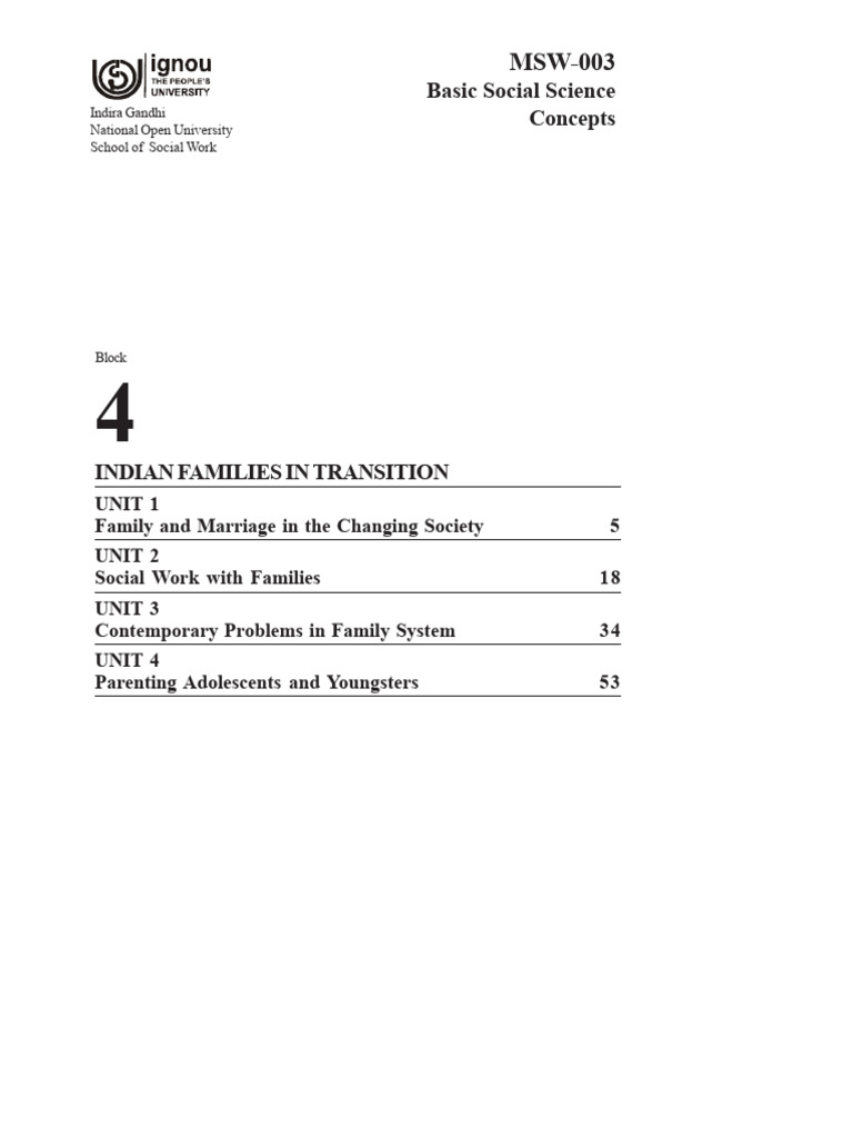 Unit-1-and-Unit-2 | PDF | Family | Marriage