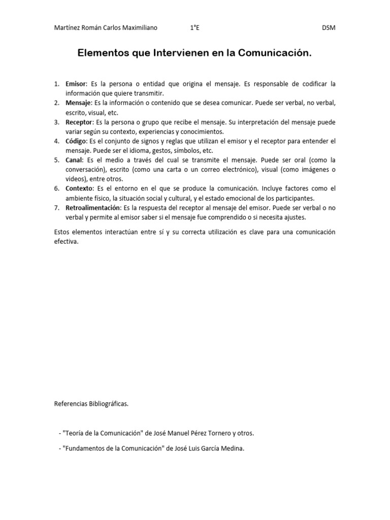 Elementos de La Comunicación | PDF