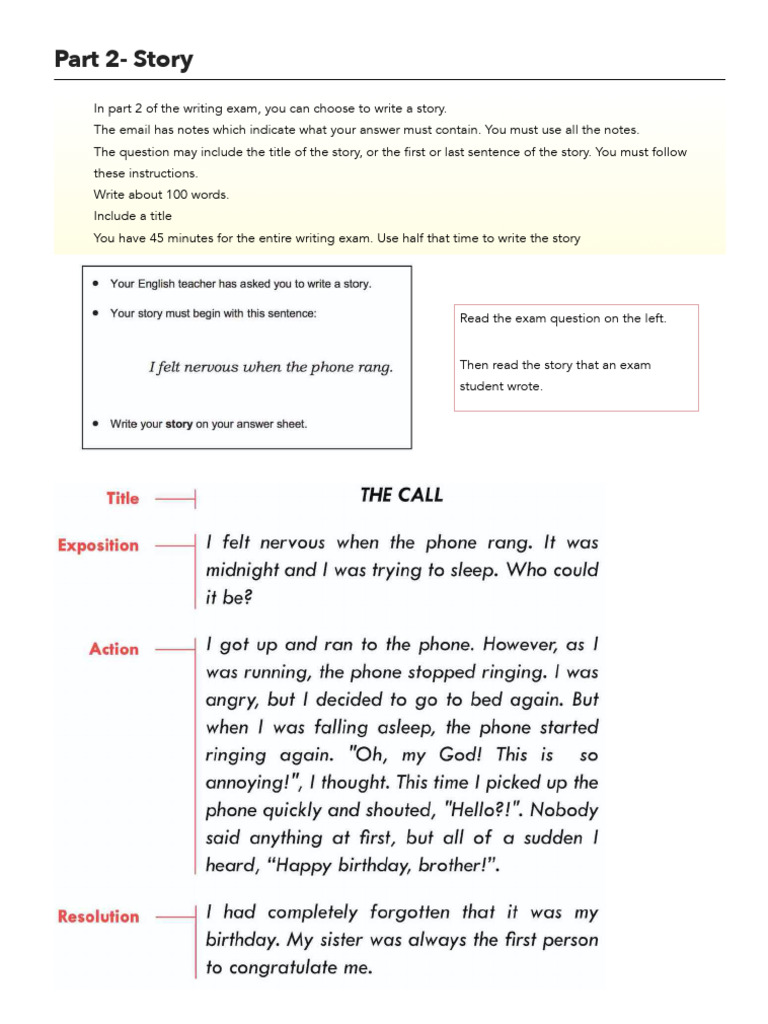 Writing_Story_GUIDE | PDF | Grammar | Syntax