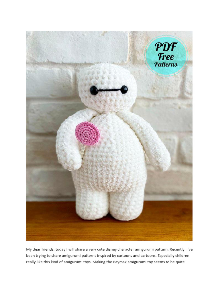 Baymax Doll Free Amigurumi PDF Pattern | PDF