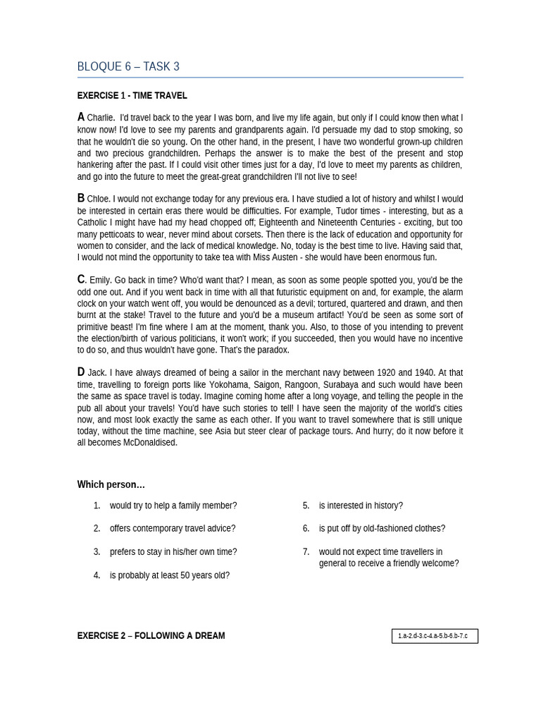 Bloque 6. Task 3. Reading | PDF