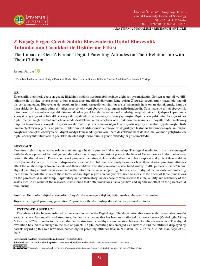 apa formatlı makale | PDF | Factor Analysis | Multivariate Statistics