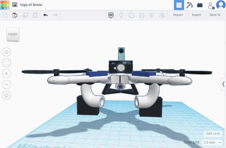 3d Design Copy Of Drone Tinkercad Pdf