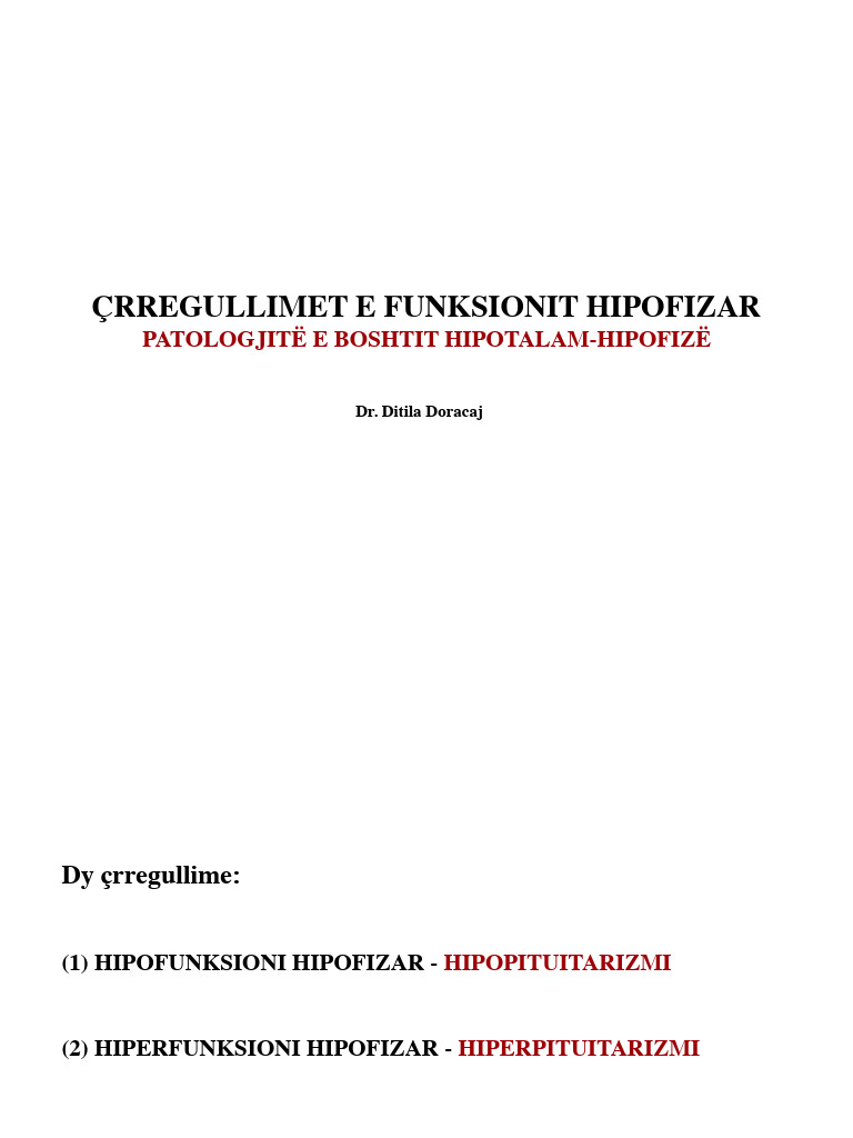 LEKSIONHipotalam-Hipofize | PDF