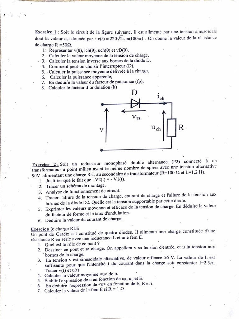TD de Électronique de Puissance | PDF