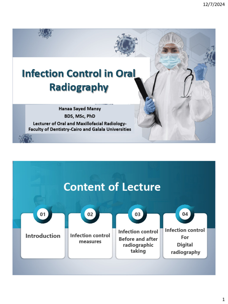 Infection Control in Radiography | PDF | Personal Protective Equipment ...