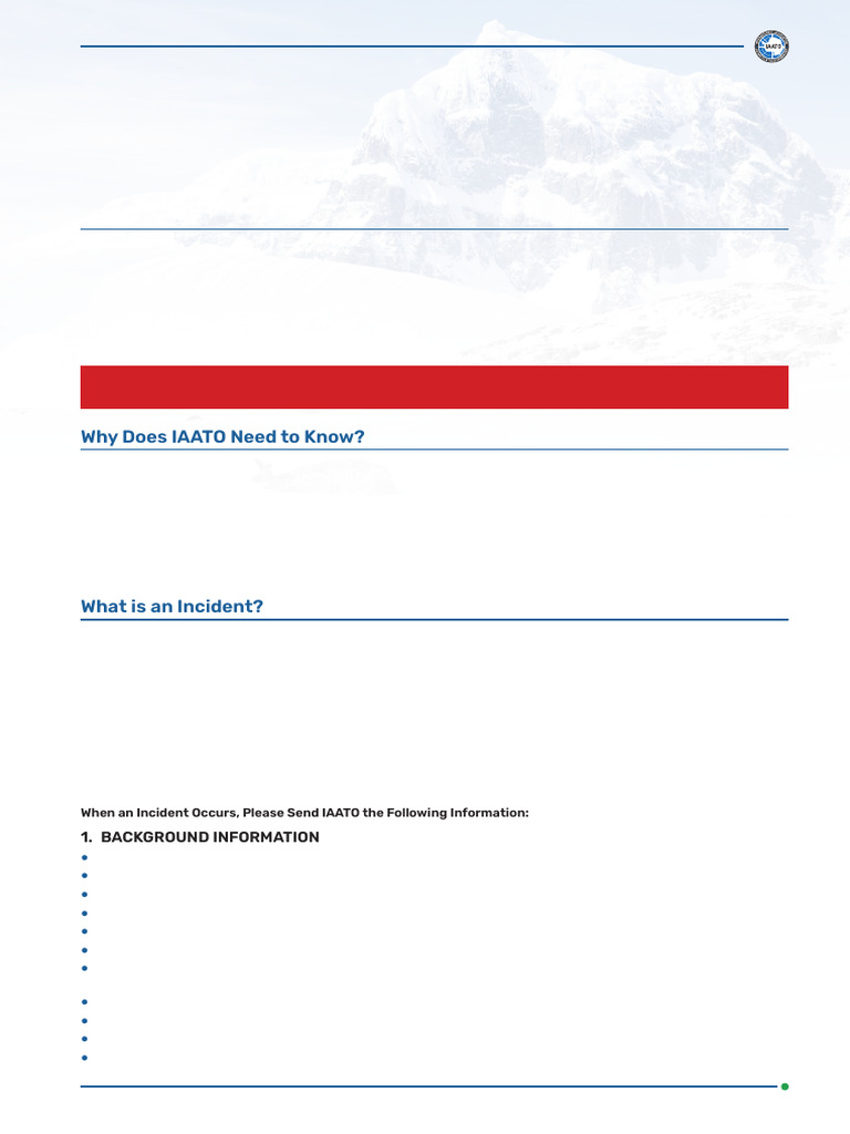 IAATO Incident Report Form - en | PDF