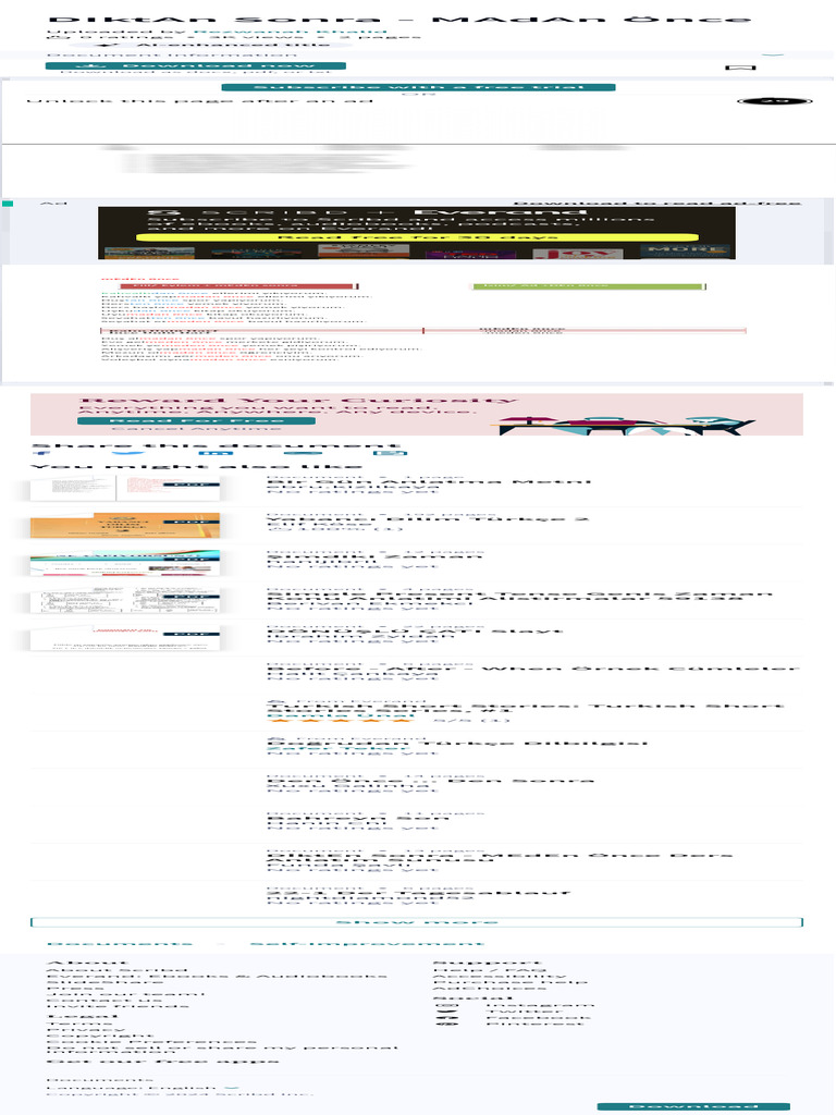 DIktAn Sonra - MAdAn Önce PDF | PDF