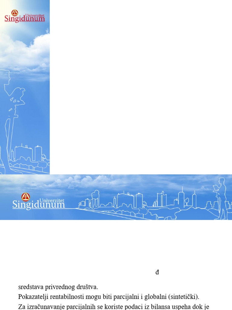 Pokazatelji Profitabilnosti | PDF