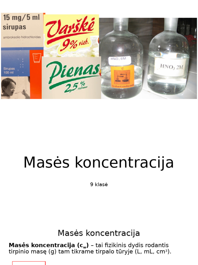 Mases Koncentracija | PDF