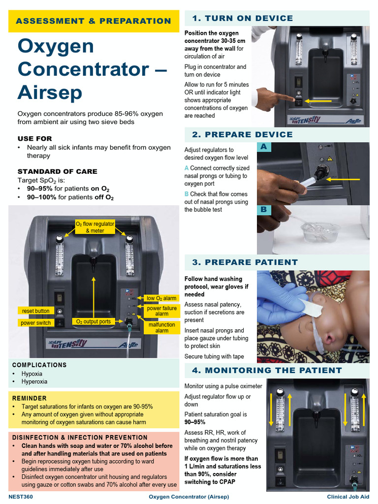 Clinical-Job-Aid_Oxygen-Concentrator-Airsep_Final_12-02-2024 | PDF ...