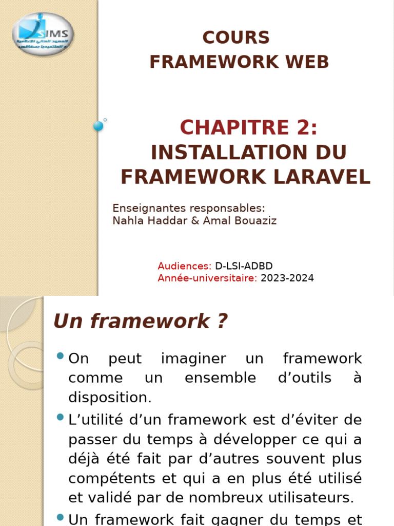 Ch2 - Installation Laravel | PDF | Internet | Internet et Web