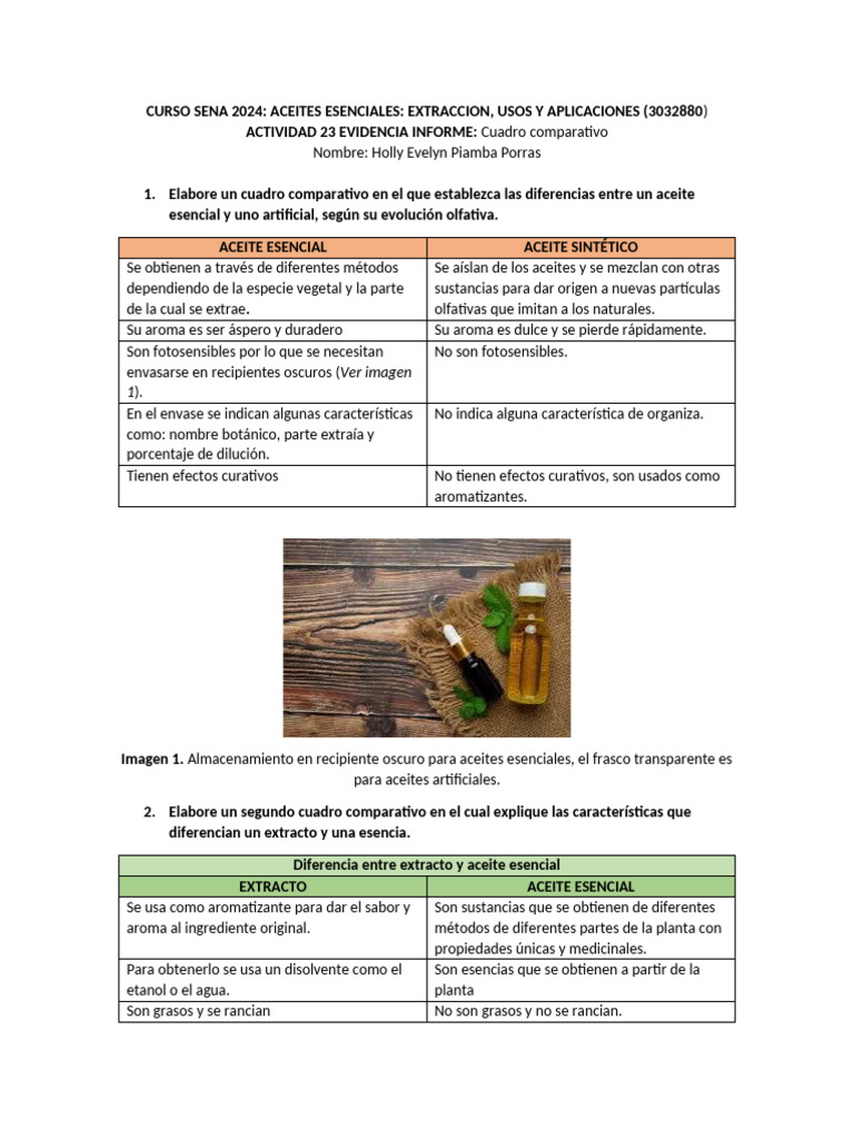 Curso Sena 3 2024 | PDF | Petróleo | Aceite esencial