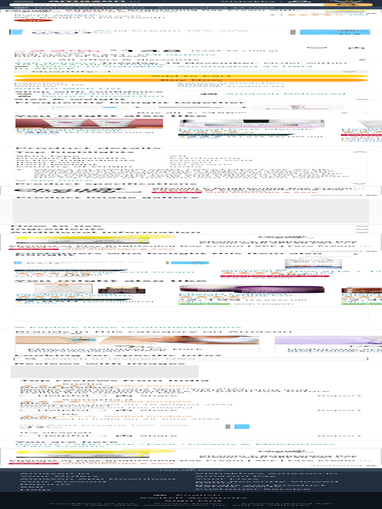 GA 12 CREAM 30 GMS Amazon - in Beauty | PDF | Integumentary System | Skin