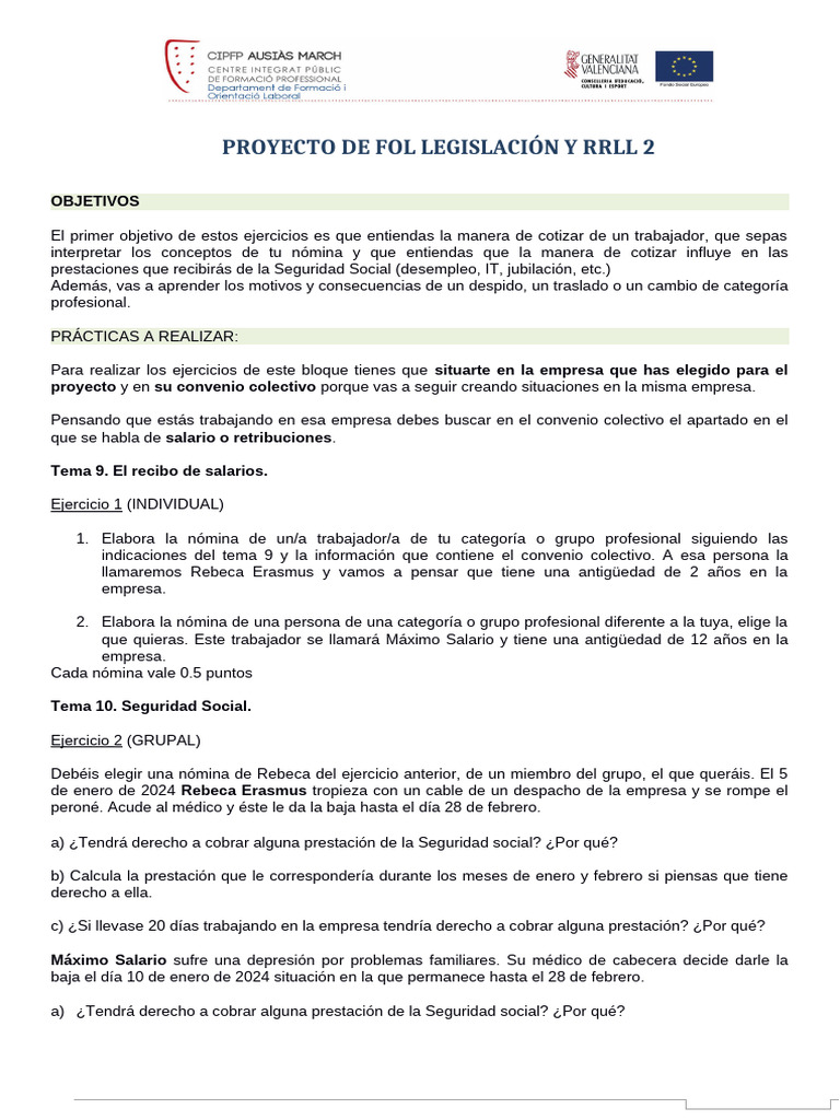 Proyecto Fol Bloque Iv | PDF | Desempleo