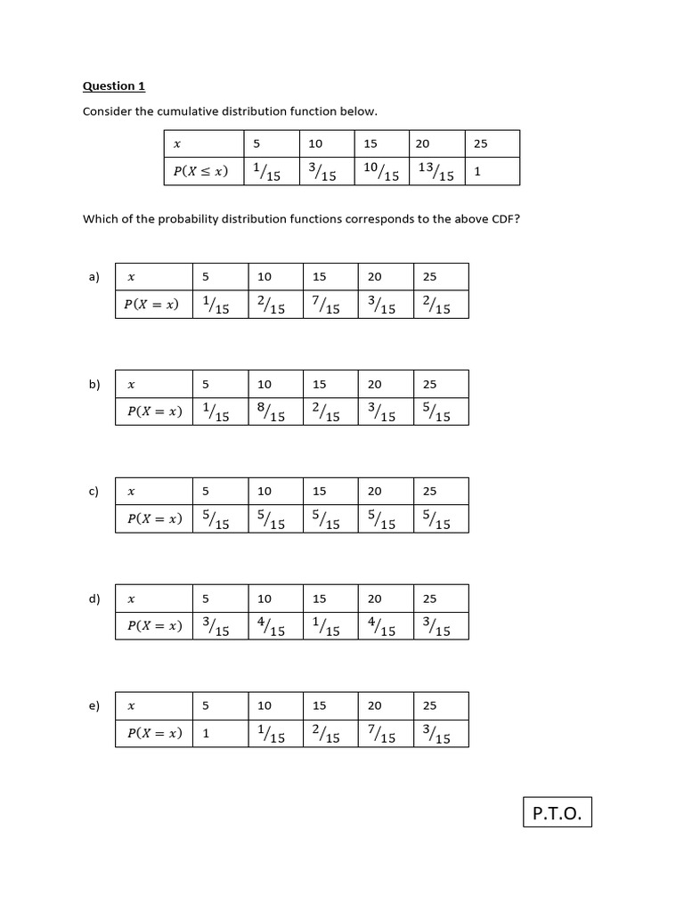 Sem 1 - Test 2 | PDF | Standard Deviation | Probability Distribution