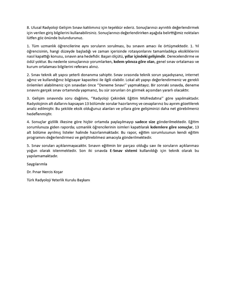 Ugs 2024 Sonuc Degerlendirme 1 | PDF