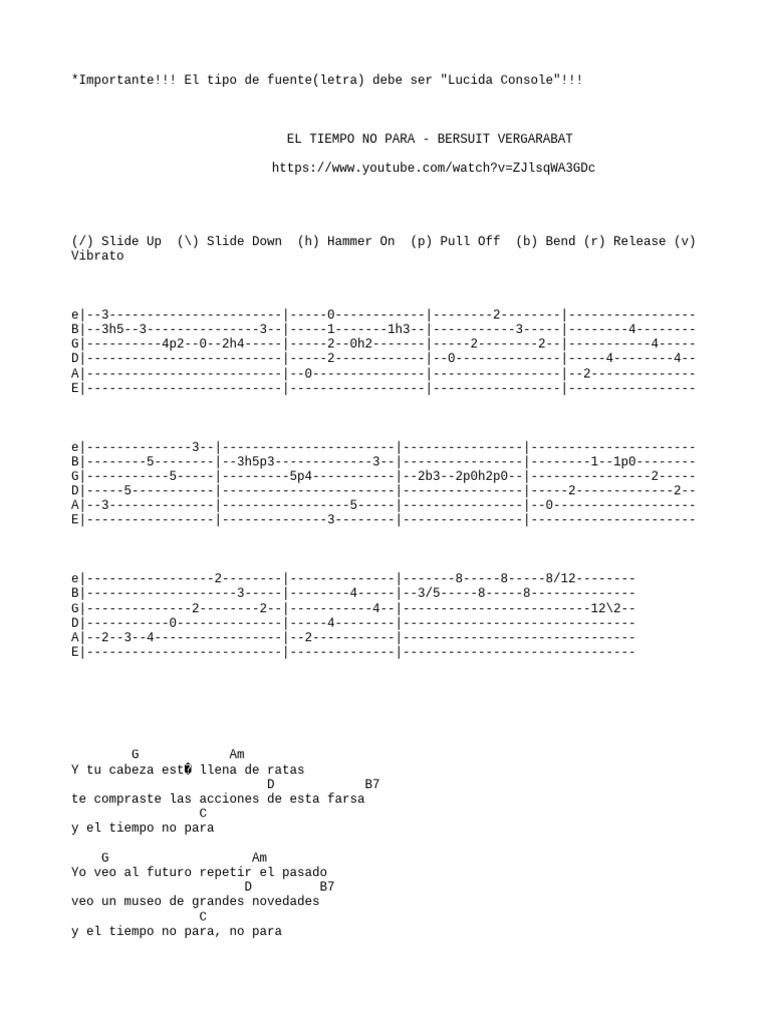 El Tiempo No para | PDF