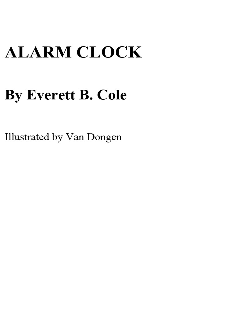 Alarm Clock | PDF | Public Domain | Damages