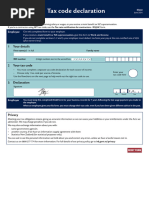 Tax Rate Notification For Contractors: (IR330) Form | PDF | Payments ...