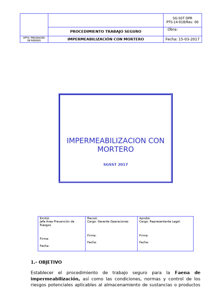 PTS 16 020 Impermeabilizacion | PDF