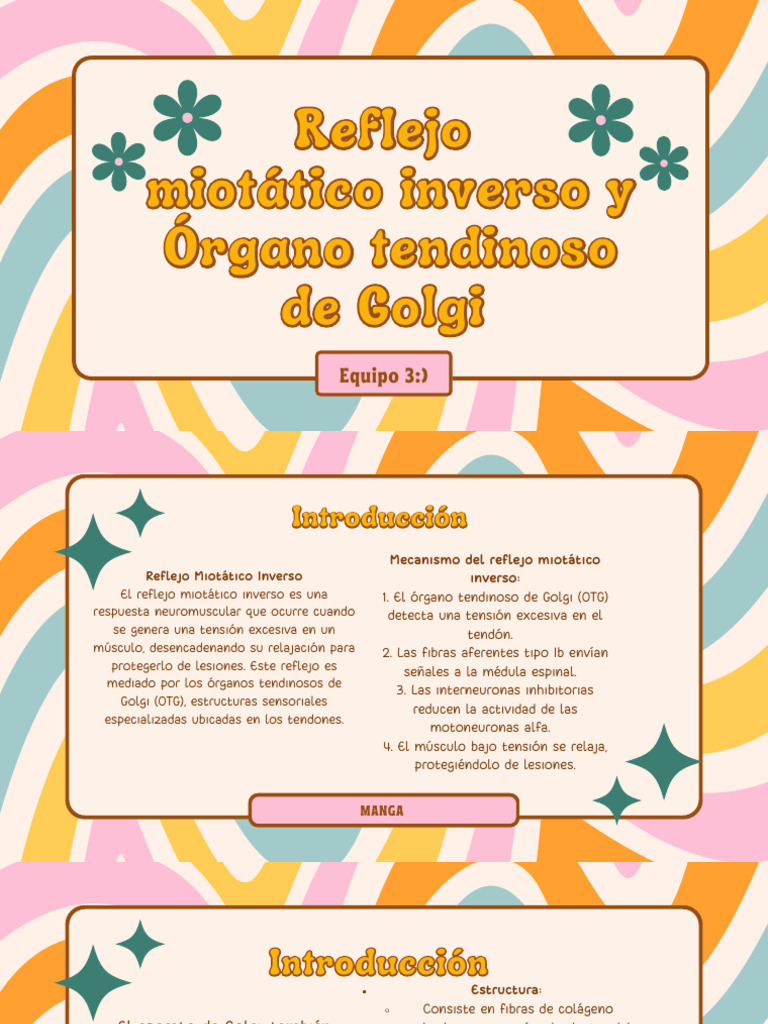 Reflejo Miotático Inverso y OTG | PDF | Anatomía | Neuroanatomía
