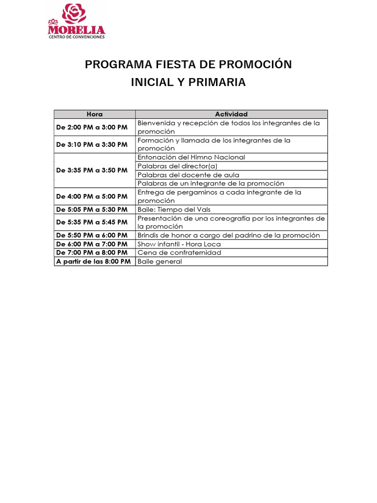 Programa de Educacion Inicial | PDF