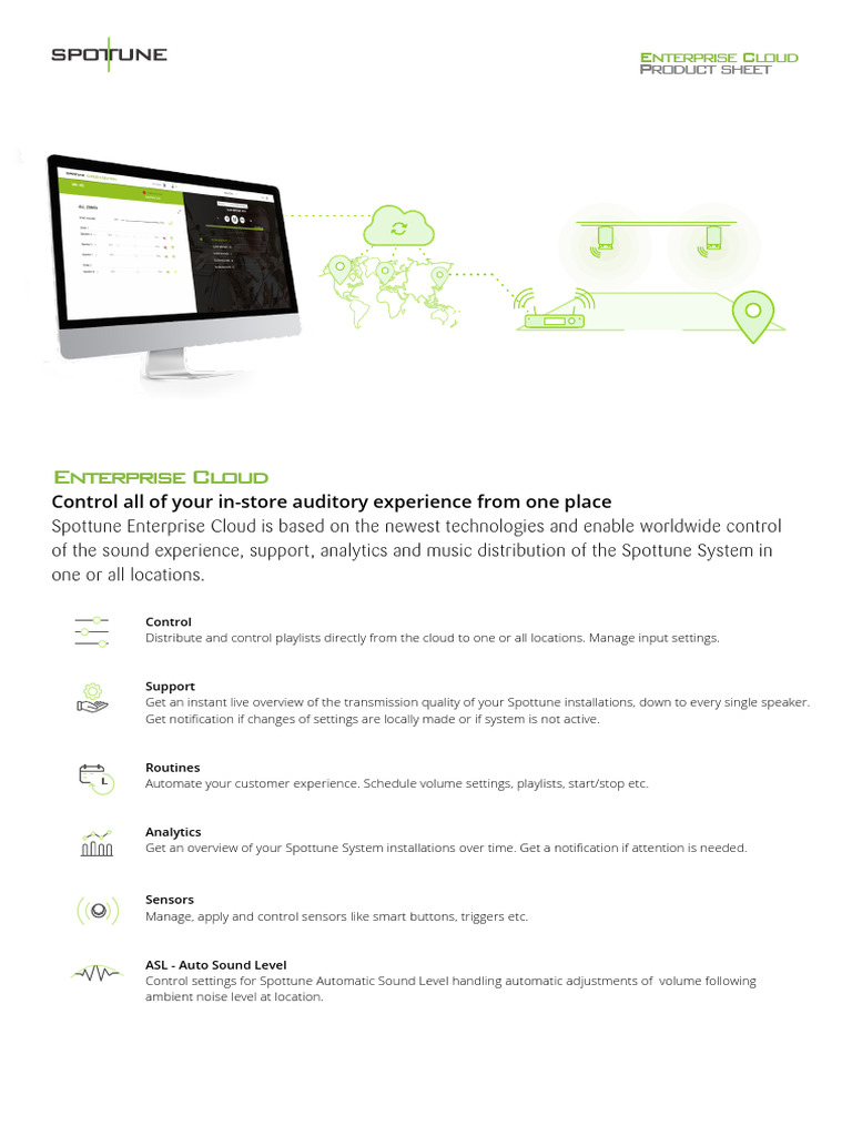 Spottune Cloud Spec Sheet | PDF | Cloud Computing | Transport Layer ...