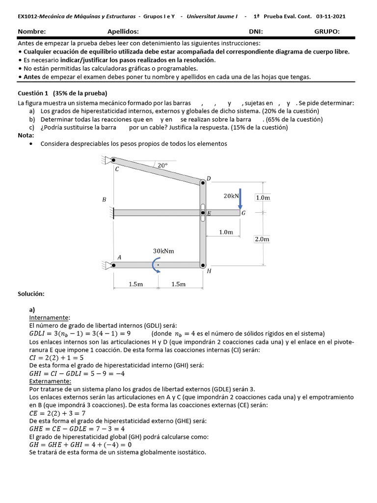 EX1012-2021-22 - PEVC-3-11-2021.Enunciado y Solución - Red | PDF | Integral | Mecanica clasica