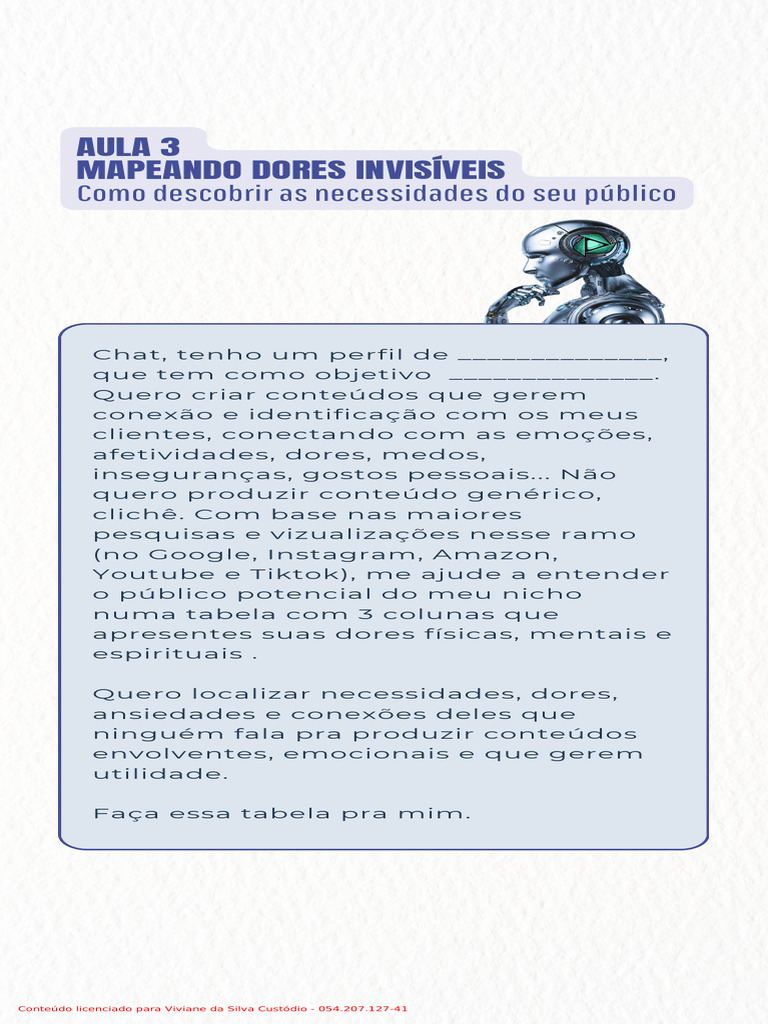 AULA3 PROMPTMapeandoDoresInvisiveis | PDF