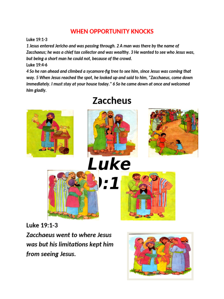 When Opportunity Knocks | PDF