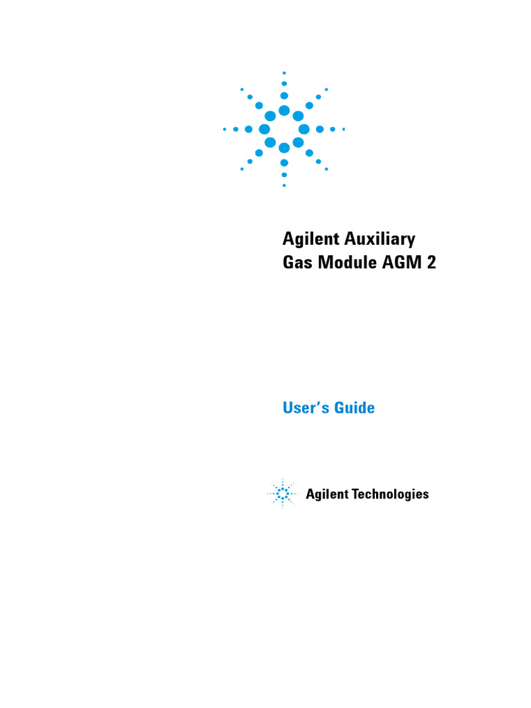 Agilent 700 Auxiliary Gas Module AGM 2 | PDF | Ultraviolet | Flow ...