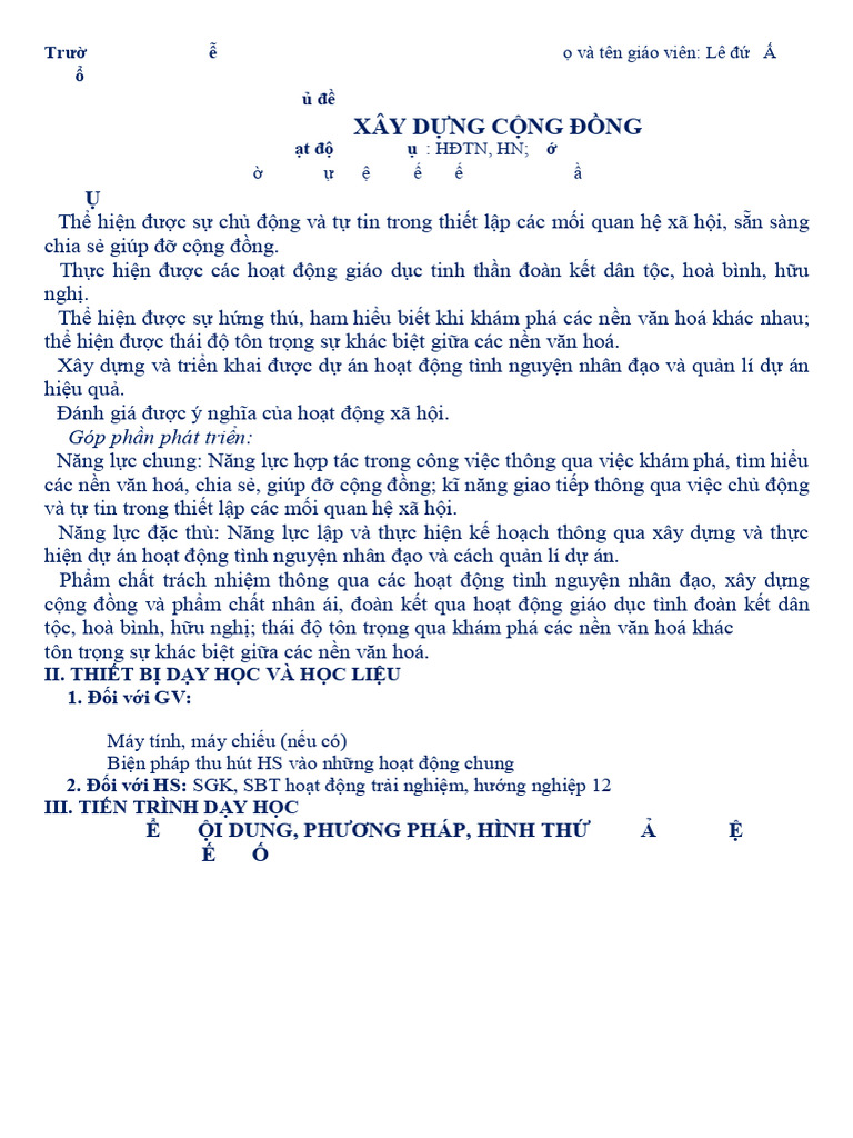 HD TN HN 12 Tuan 20 Tiet 55 56 57 | PDF