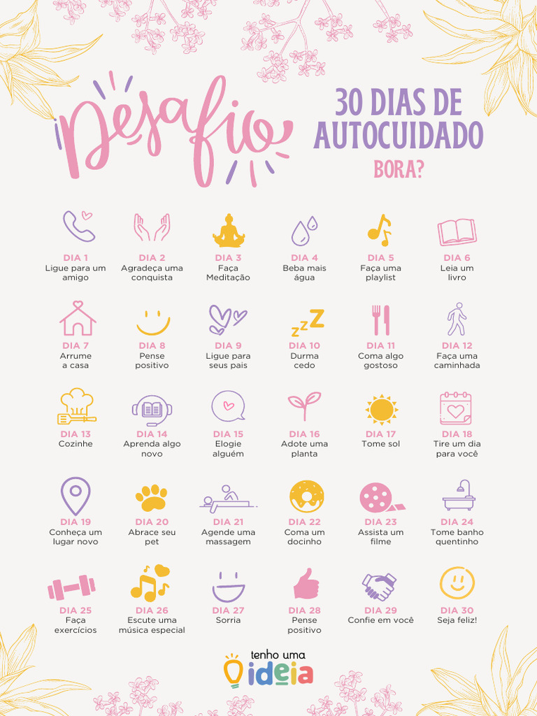 Desafio 30 Dias de Autocuidado | PDF