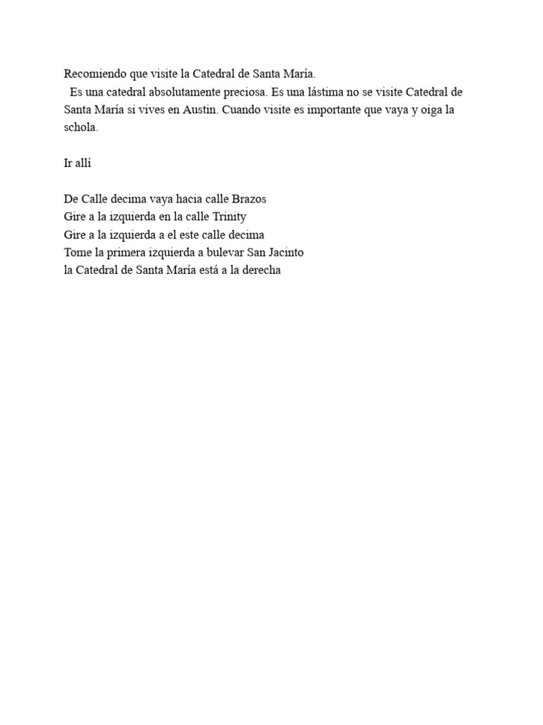 Spanish Presentation Pdf