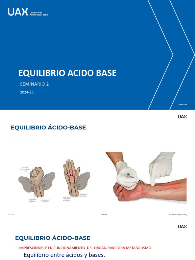 TRAB 2. Equilibrio Ã¡cido Base | PDF | Medicina de Cuidados Intensivos | Fisiología