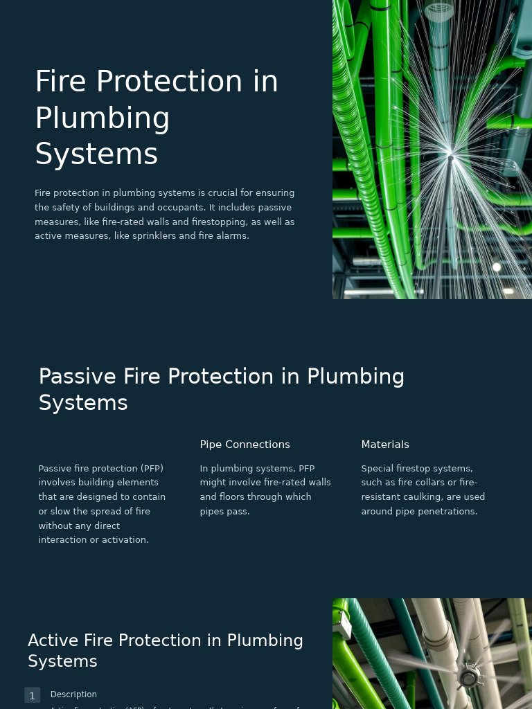 Fire Protection in Plumbing Systems | PDF | Fire Sprinkler System | Fires