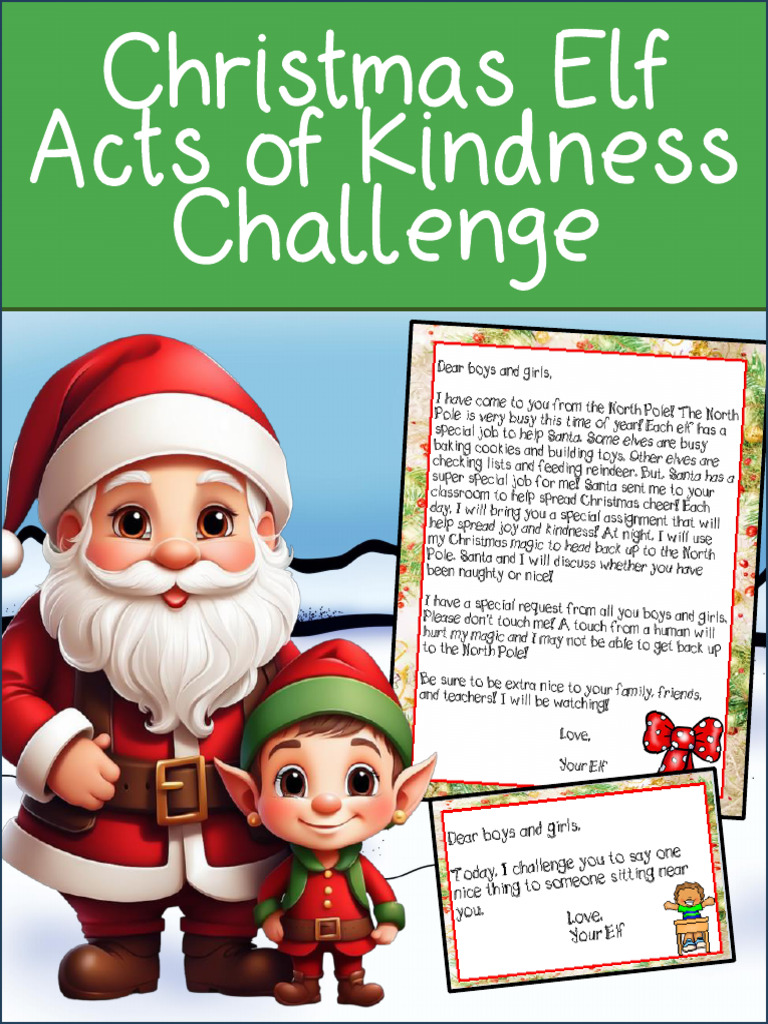 ChristmasKindnessElfActivitiesHolidayRandomActsofKindness 1 | PDF ...
