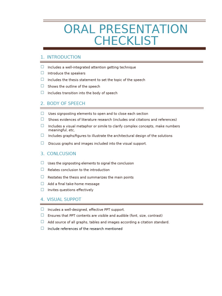 Op Checklist | PDF