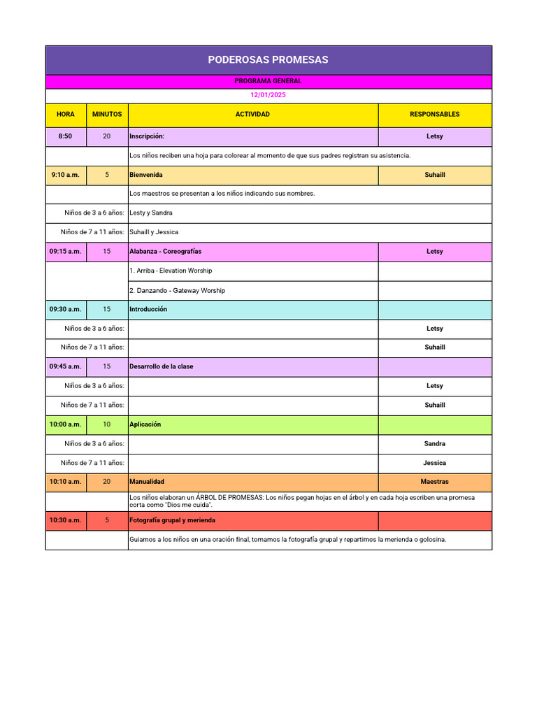 Programa Kids - 2025 - 12 - 01 - 2025 | PDF