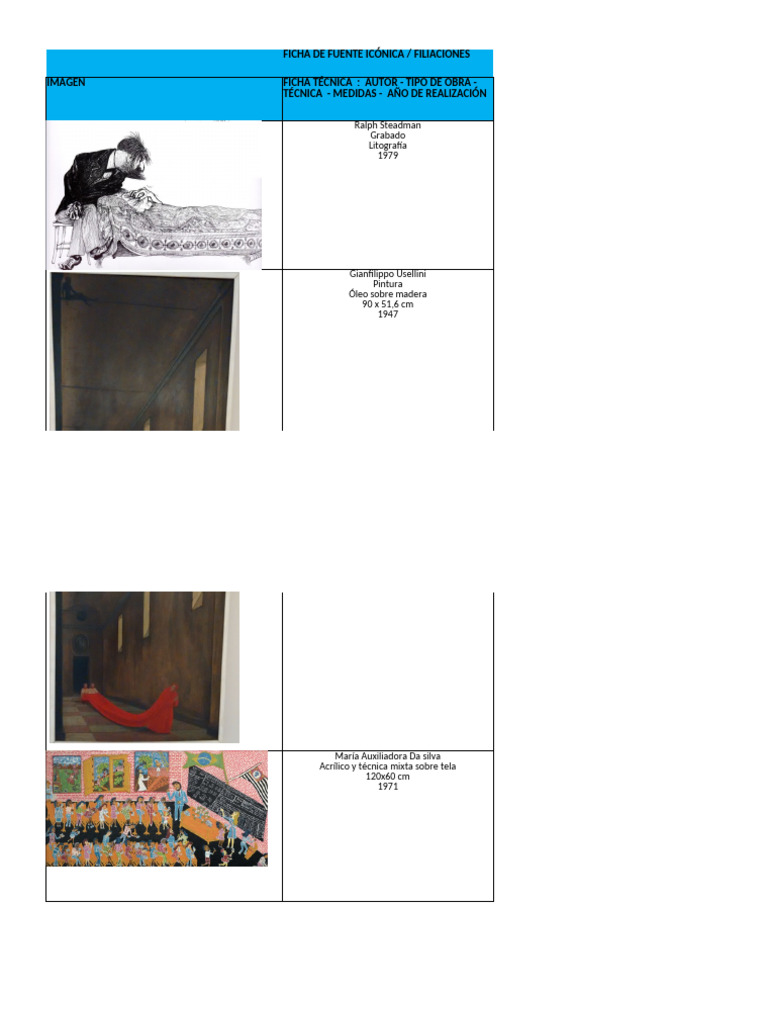 7 - Fichas - FUENTE ICÓNICA | PDF | Pinturas | Las artes