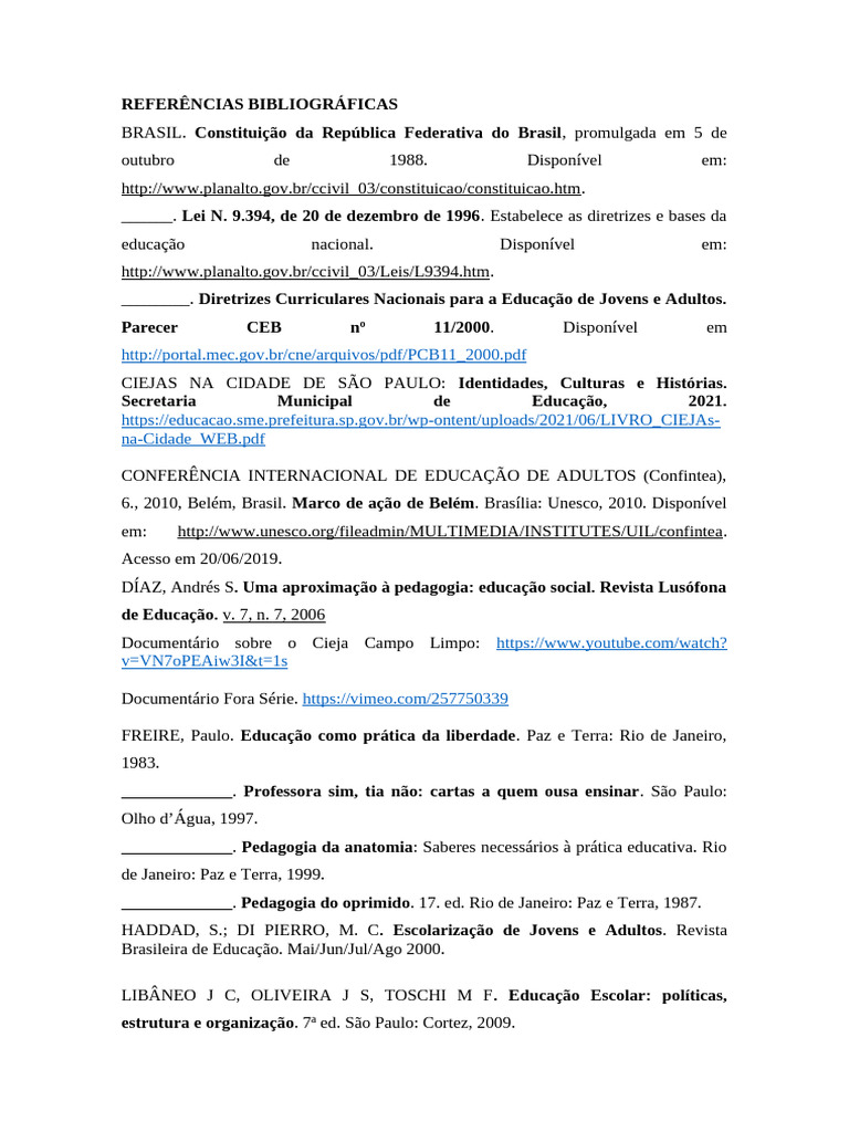 Referências Bibliográficas | PDF